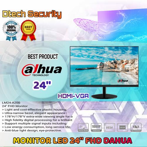 Jual MONITOR DAHUA LED 24.IN HDMI-VGA /MONITOR DAHUA LM24-A-200 FHD 24 ...