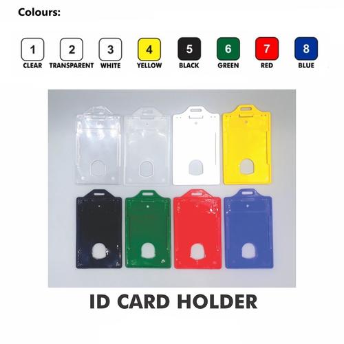 Jual (1Box / 100pcs)Tempat ID Card Holder / Hard Case ID Name Tag ...