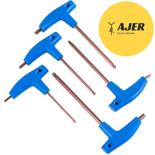 Jual Kunci L gagang T ballpoint Allen hex key 3/4/5/6 mm T25 torx ...