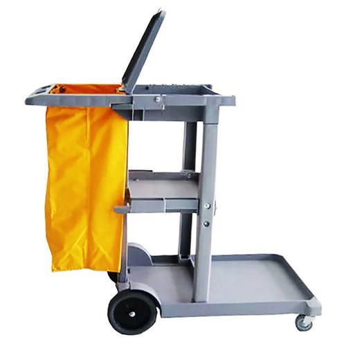 Jual Simple Trolley Janitor Cart Abu-abu dengan Cover - Jakarta Timur ...