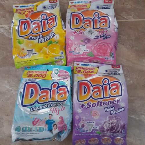 Jual Daia detergent 265 Fresh Lemon/Clean&Fresh/Romantic Pink/Violet ...