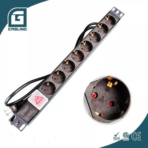 Jual power distribution unit/PDU 8 lubang buat server 19" kualitas ...