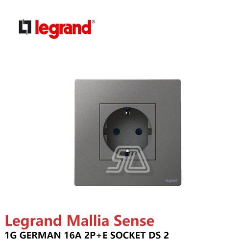Promo Legrand Mallia Sense 1G GERMAN 16A 2P+E SOCKET Dark Silver DS - Jakarta Utara - PT ...