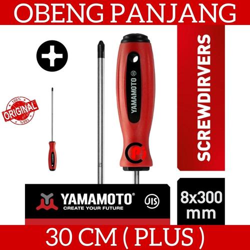 Jual YAMAMOTO Obeng PH3 Model Panjang 8 x 300mm 30cm Mata Bunga Plus ...