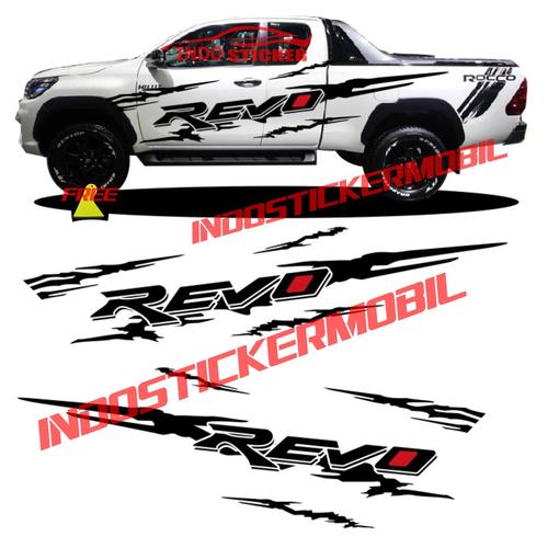 Jual CUTTING STICKER MOBIL HILUX REVO STICKER STIKER MOBIL TOYOTA REVO ...