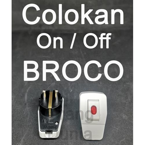 Jual Colokan Switch Broco Colokan on off Broco Steker Saklar Broco ...