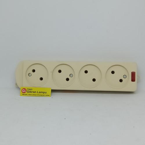 Jual Stop Kontak Tipis - Colokan Kabel Listrik - Terminal Kuningan - Mitsui 2 Lubang - Kab ...