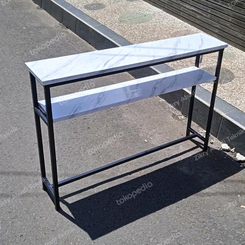 Jual Console table meja hias besi gold motif marmer meja konsol ...