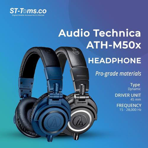 Promo Audio Technica ATH-M50X Professional Monitor Headphones - Hitam ...