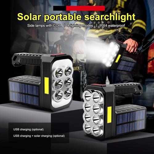 Promo Senter 8 LED COB Super Terang Tenaga Surya /Senter Genggam ...