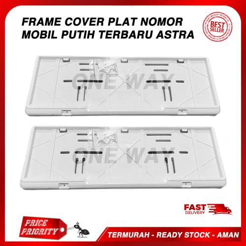 Promo Tempat Dudukan Plat Nomor Mobil ONE WAY / Frame Cover Plat Mobil ...