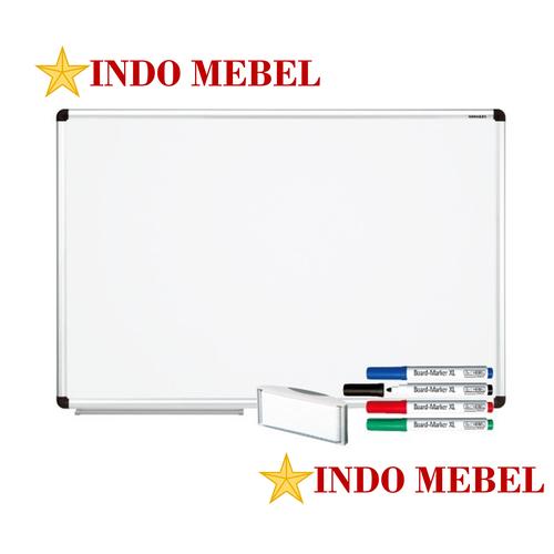 Jual White Board Whiteboard Papan Tulis Putih Stand Besi Uk 90 x 120 cm ...