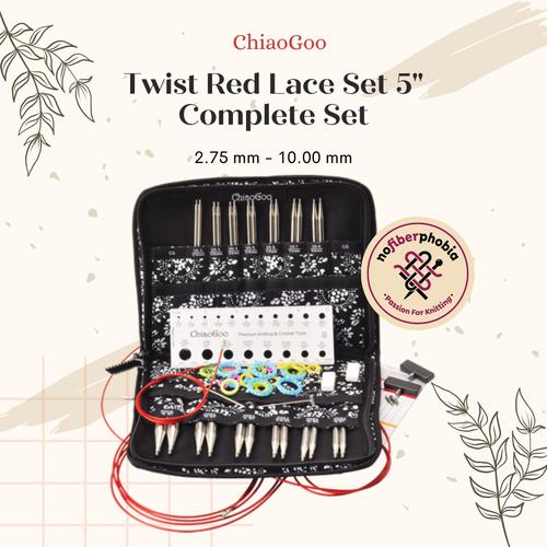 Jual Jarum Rajut ChiaoGoo Twist Red Lace Set 5" (13 cm) Complete - Kota ...