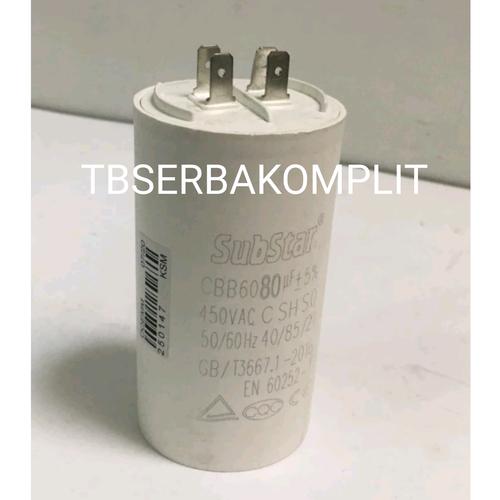 Jual Kapasitor 80uf 450 v CBB60 Capasitor 80 uf 450v Pompa Celup ...