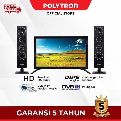 Promo POLYTRON Cinemax Digital TV 24 inch PLD 24TV1855 Cicil 0% 3x ...