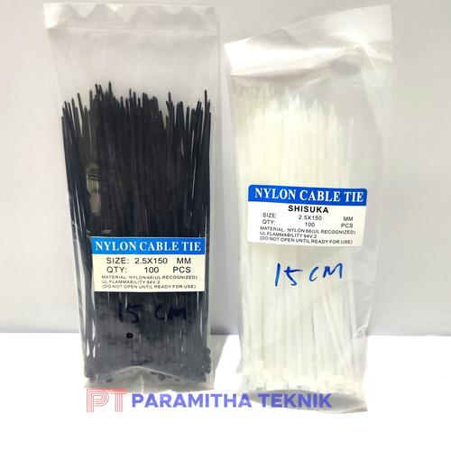 Jual Kabel ties 15cm kabeltis cable tie nylon kabelties 2.5x150 mm ...