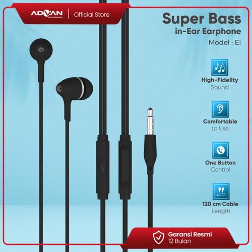 Jual Advan StartGo In-Ear Earphone Headset E1 Super Bass - Putih - Kab ...