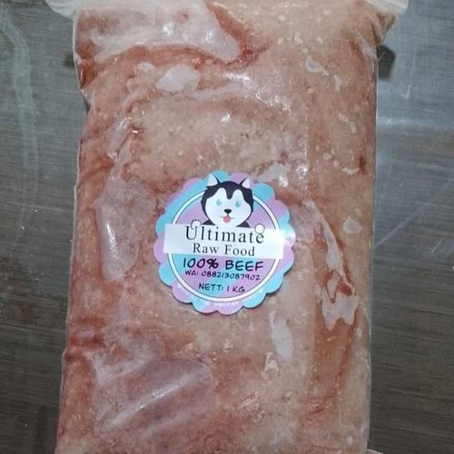 Jual Cat Raw Food BEEF TANPA TULANG beku makanan kucing 1 kg - Jakarta ...