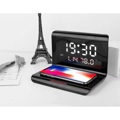 Jual 3 in 1 Wireless Charger Alarm Clock Jam Alarm - Putih - Jakarta ...