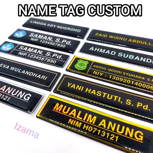 Jual Name tag Magnet Akrilik / Papan Nama Dada Peniti Murah - Magnet ...