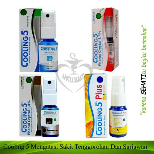 Promo COOLING 5 PLUS ORANGE obat semprot sakit gigi dan tenggorokan ...