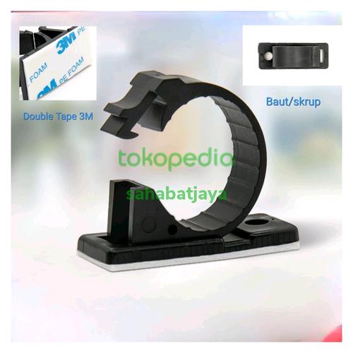 Jual Klip Penjepit Pengikat Kabel Klem Kabel Tempel Tembok Clip Cable ...