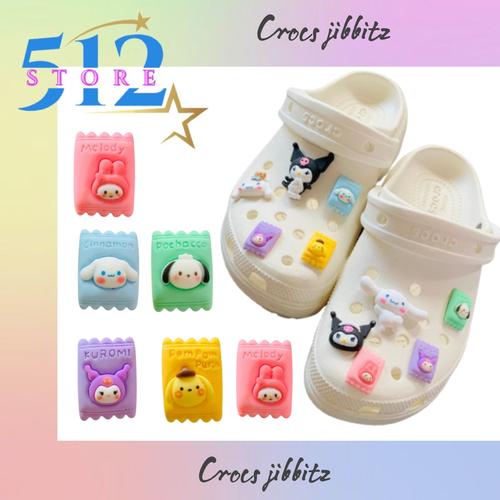 Jual 512 Charms - Crocs Jibbitz Karakter Candy Kuromi Pochacco Pompom ...