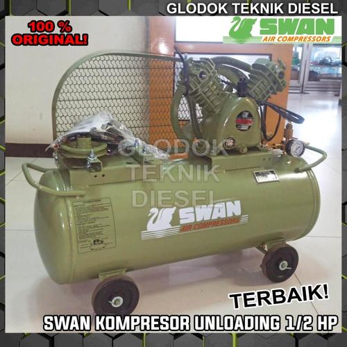 Jual SWAN Air Compressor SVU 212 1/2 HP Kompresor Angin Unloading 0.5 ...