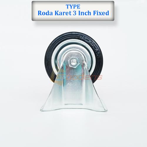 Jual Roda Karet 3 Inch Mati Roda Caster Roda Gepeng - Jakarta Barat ...