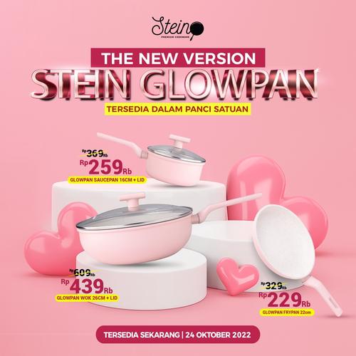 Jual STEIN COOKWARE GLOWPAN SATUAN WOK 26 CM / FRY PAN 22 CM / SAUCE ...
