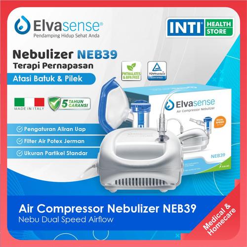 Promo ELVASENSE | Air Compressor Nebulizer NEB39 | Nebu Dual Speed ...