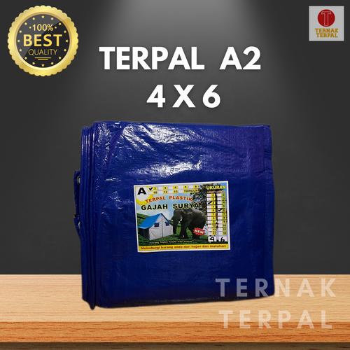 Jual Terpal Plastik A2 4x6 Gajah Surya - Biru - Kota Surabaya - Ternak Terpal | Tokopedia