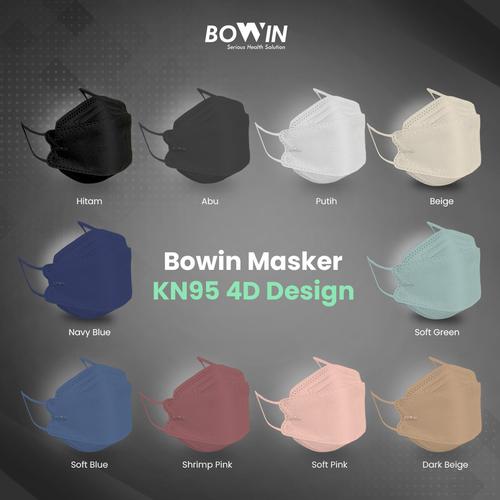 Jual Bowin Masker KN95 4D 95% BFE PFE (Masker Kesehatan) 1 pack isi 10 ...