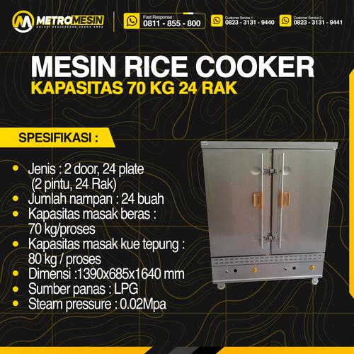 Jual Rice Cooker Metro Mesin Kapasitas 70 Kg 24 Rak - Kab. Malang - PT ...