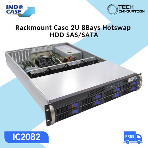 Jual INDOCASE Rackmount Case 2U 8Bays Hotswap HDD SATA Server Casing IC2082 - TANPA PSU - Kota ...