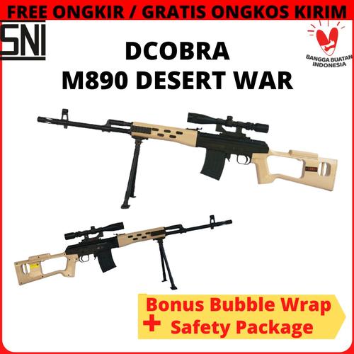 Jual Mainan Tembak Tembakan Senapan Pistol Kokang Dcobra SVD M890 Desert - Kab. Sidoarjo - Raja ...