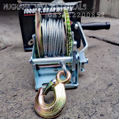 Jual Alat Derek Manual 2000 Lbs Gear Winch Katrol Manual Kapasitas 1 ...