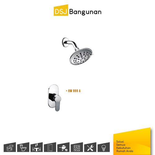 Jual Hemmen Keran Shower Mixer Tanam Dinding Panas Dingin HM 999 A ...