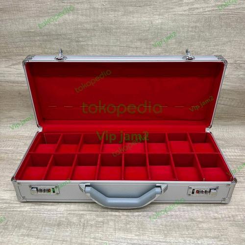 Jual BOX JAM TANGAN/ BOX KOPER JAM TANGAN ISI 16 SLOT BAHAN ALUMUNIUM ...