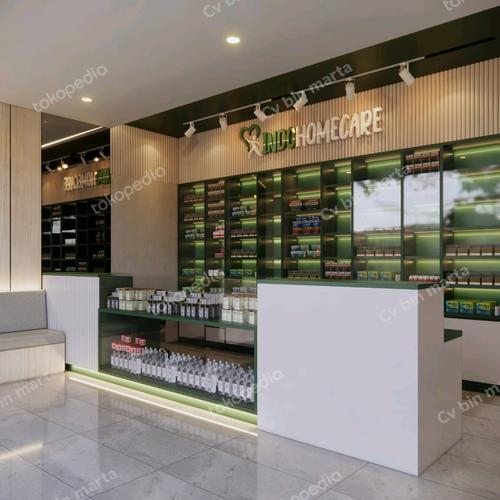 Jual Etalase apotek klinik toko obat - HPL - Kota Bogor - Cv bin marta ...