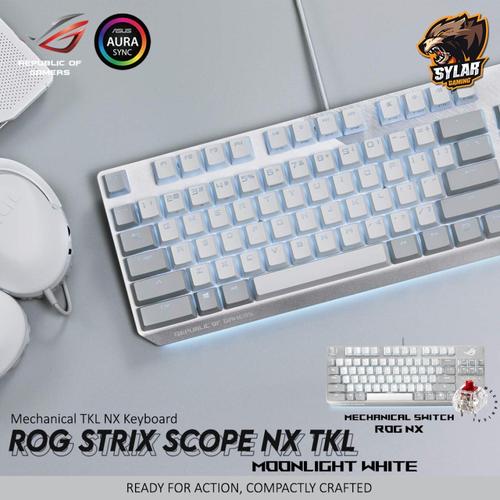 Jual Asus ROG Strix Scope NX TKL Moonlight White Gaming Keyboard - Kota ...