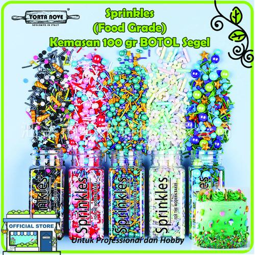 Jual Trimit gula sprinkle warna warni Dekorasi kue Topping kue ultah ...