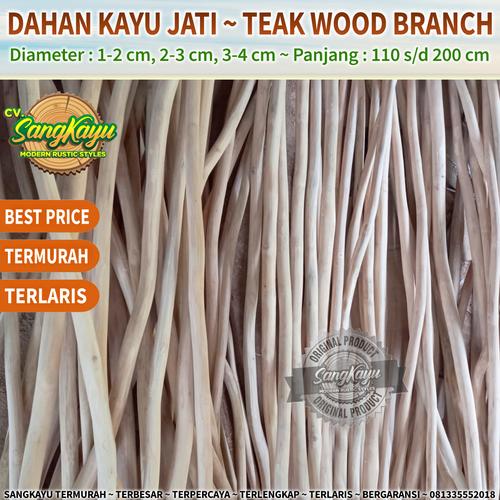 Jual Teak Wood Branch 200 dahan ranting kayu jati macrame craft ...