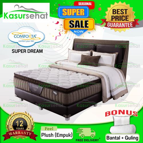 Promo Comforta Kasur Springbed Super Dream - Full Set 160 180 200 90 ...