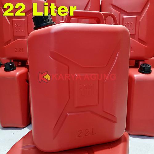 Jual Jerigen Plastik HDPE 22 Liter Jerrycan Jirigen Jrigen Cerigen 22L ...