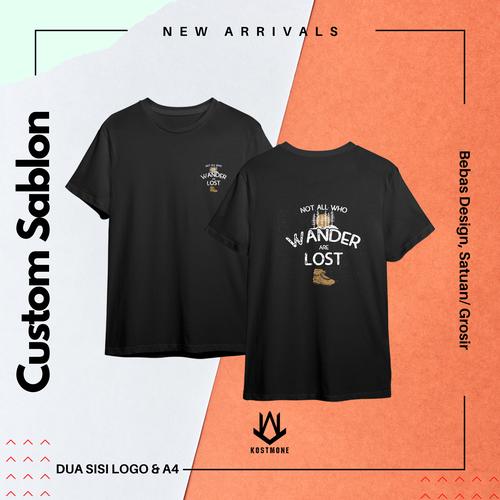 Jual SABLON CUSTOM DUA SISI LOGO & A4 II SABLON KAOS II SABLON SATUAN ...