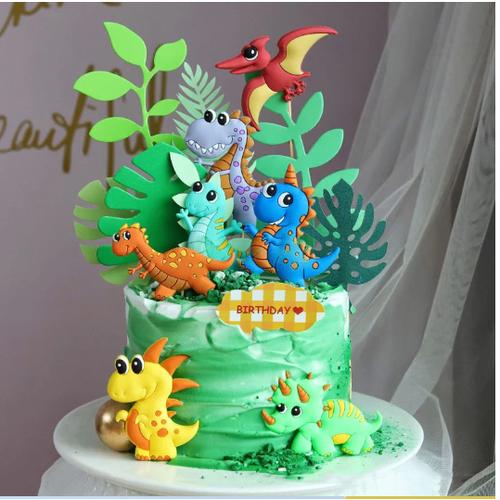 Jual Topper Cake Tema Dinosaurus Karet Dekorasi Ulang Tahun - Top dino ...