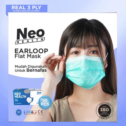 Jual Neo Mask '50S 3 ply Earloop Masker Medis filtrasi 95% - Kota ...