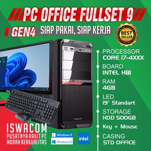 Jual PC KOMPUTER i7 GEN 4 RAM 4GB FULL SET MONITOR 19 in BARU - Kota ...
