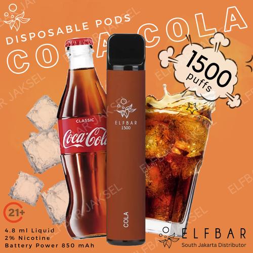 Jual ELFBAR 1500 Pod Cola | ELF BAR Disposable Vape | Arief Muhammad ...